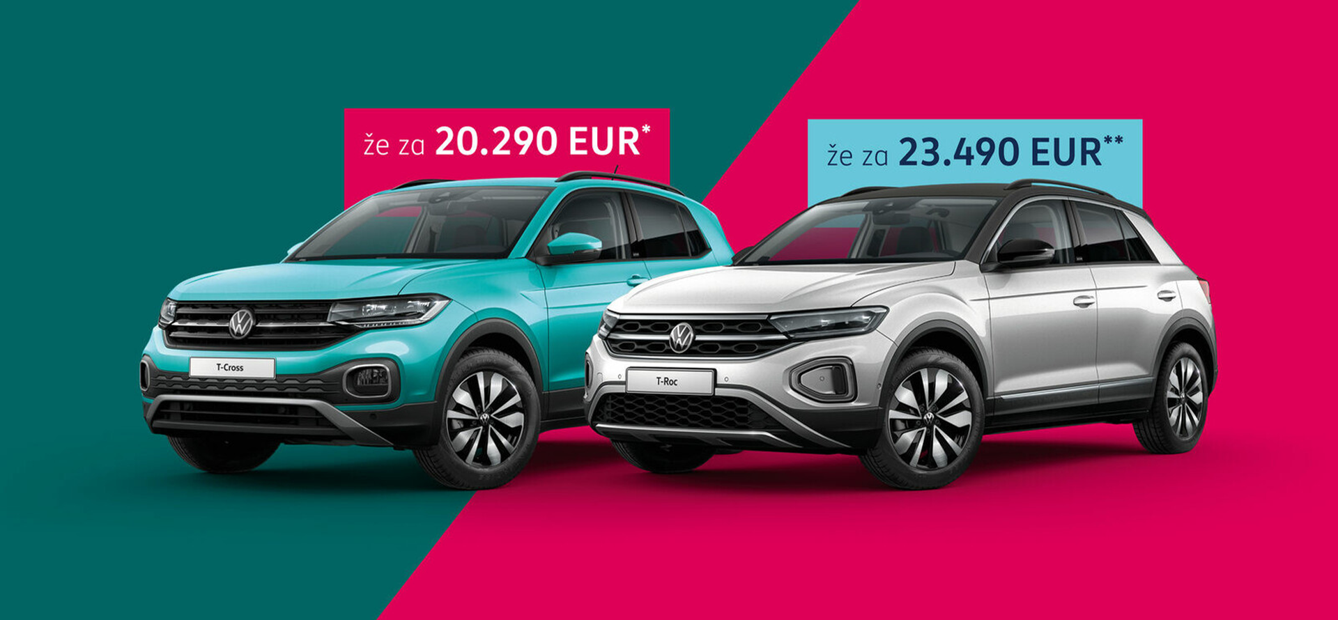 Volkswagen akcija: T-Cross, T-Roc - Porsche Inter Auto